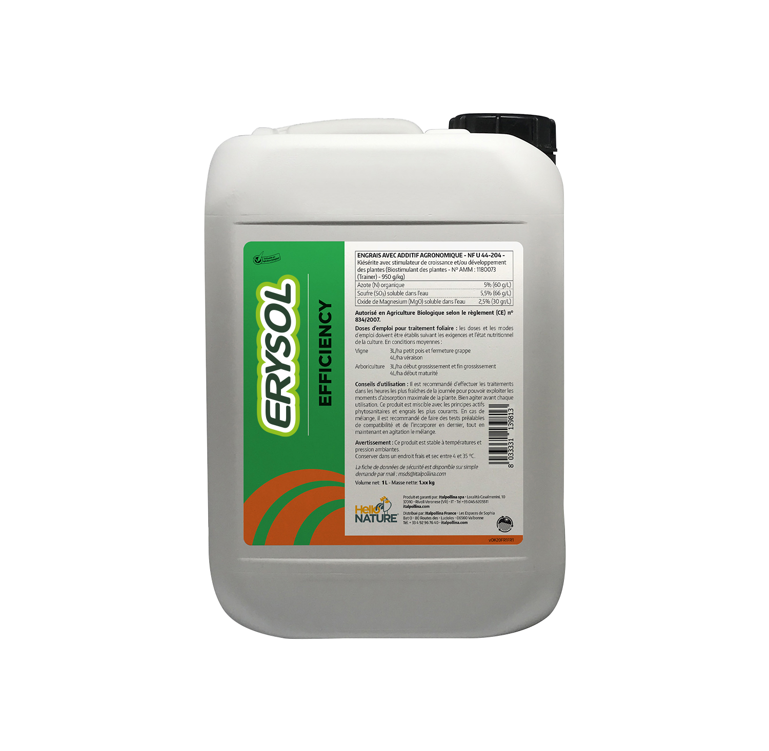 Erysol Efficiency - Hello Nature
