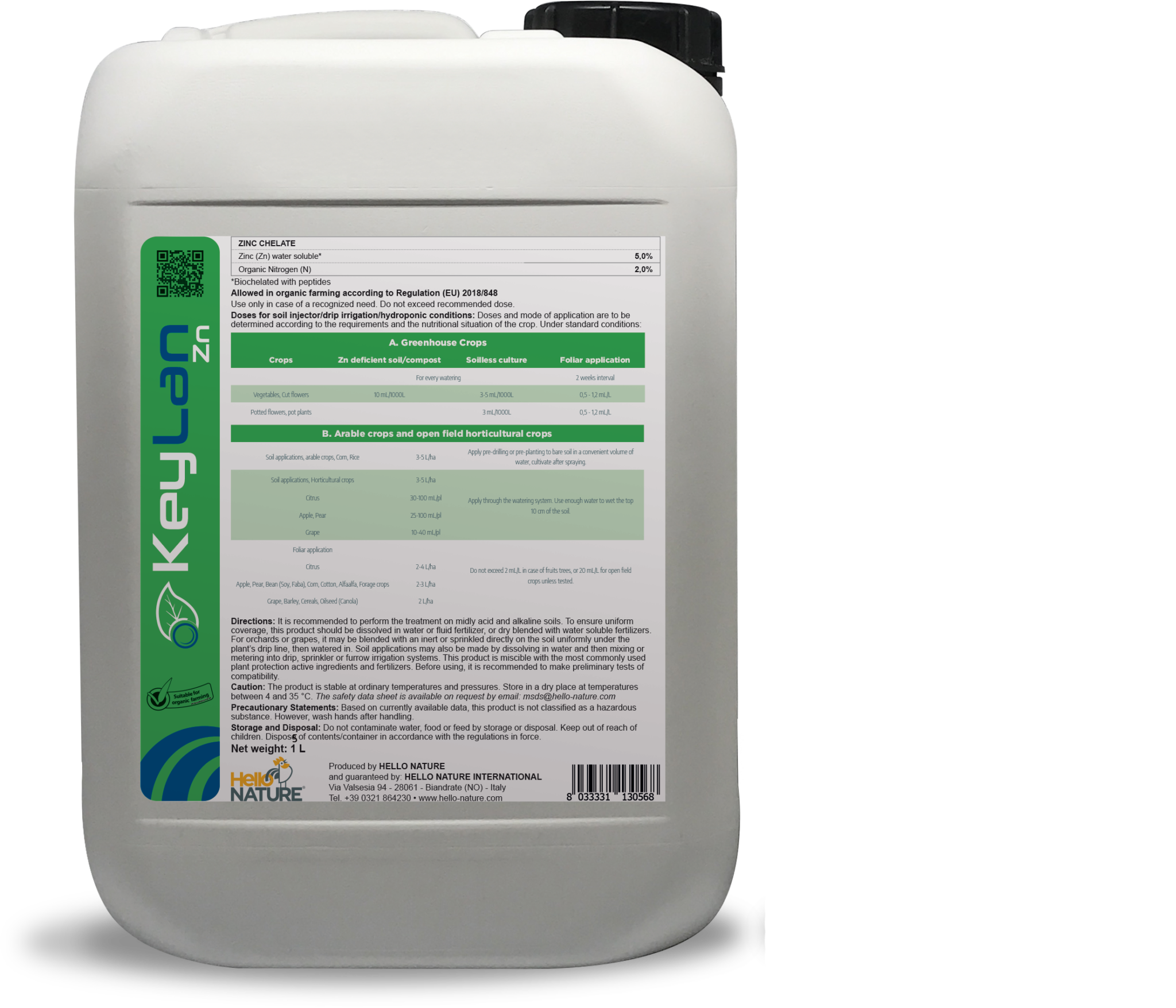 KeyLan Zn Liquid - Hello Nature