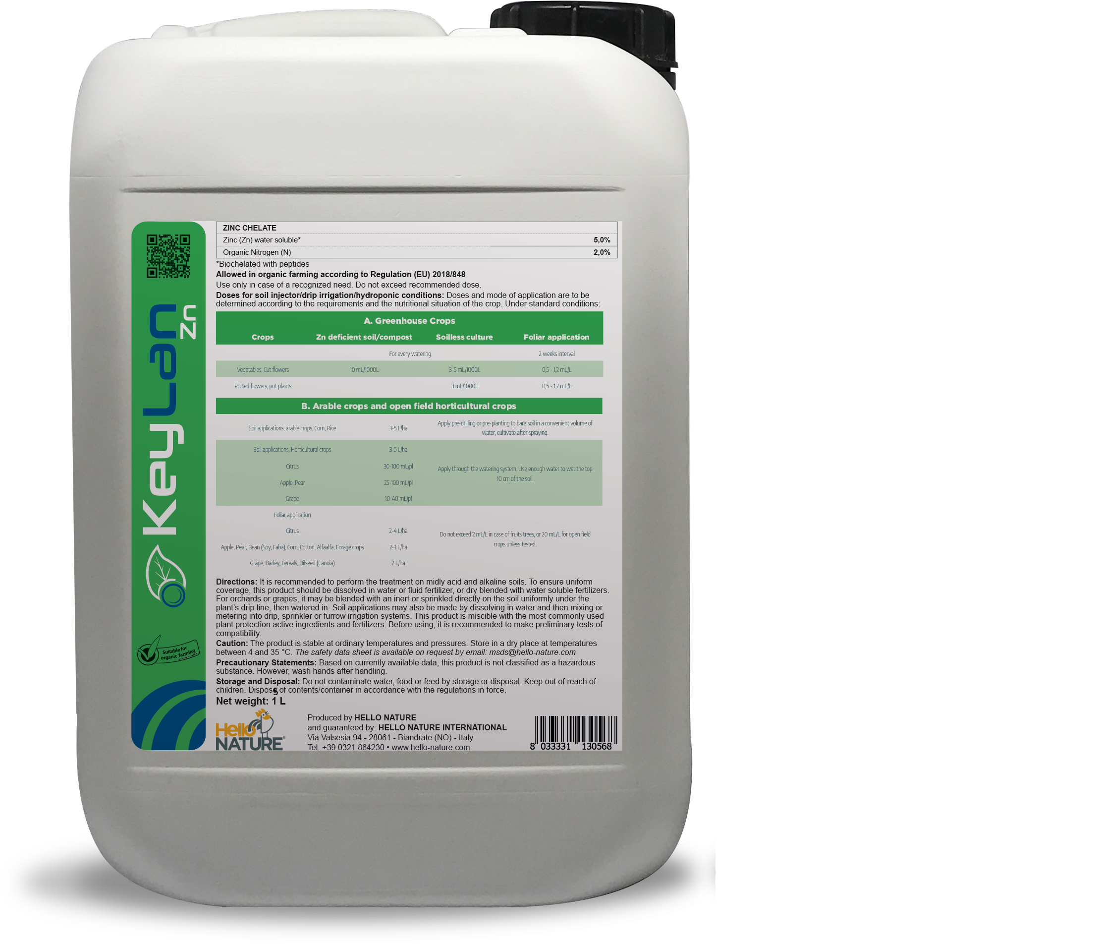 KeyLan Zn Liquid - Hello Nature